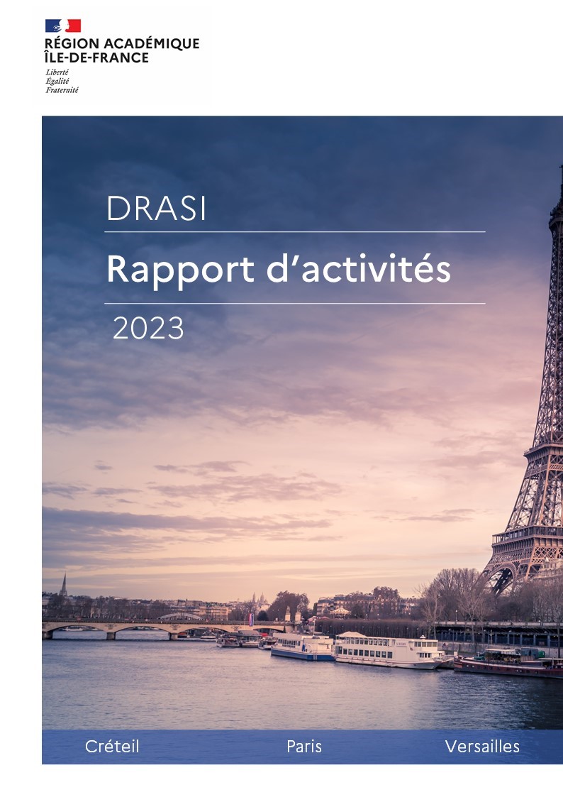 La DRASI publie son rapport d’activités 2023 | Académie de Paris